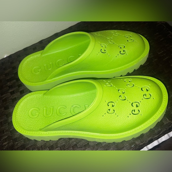 Shoes | Lime Green Slides | Poshmark